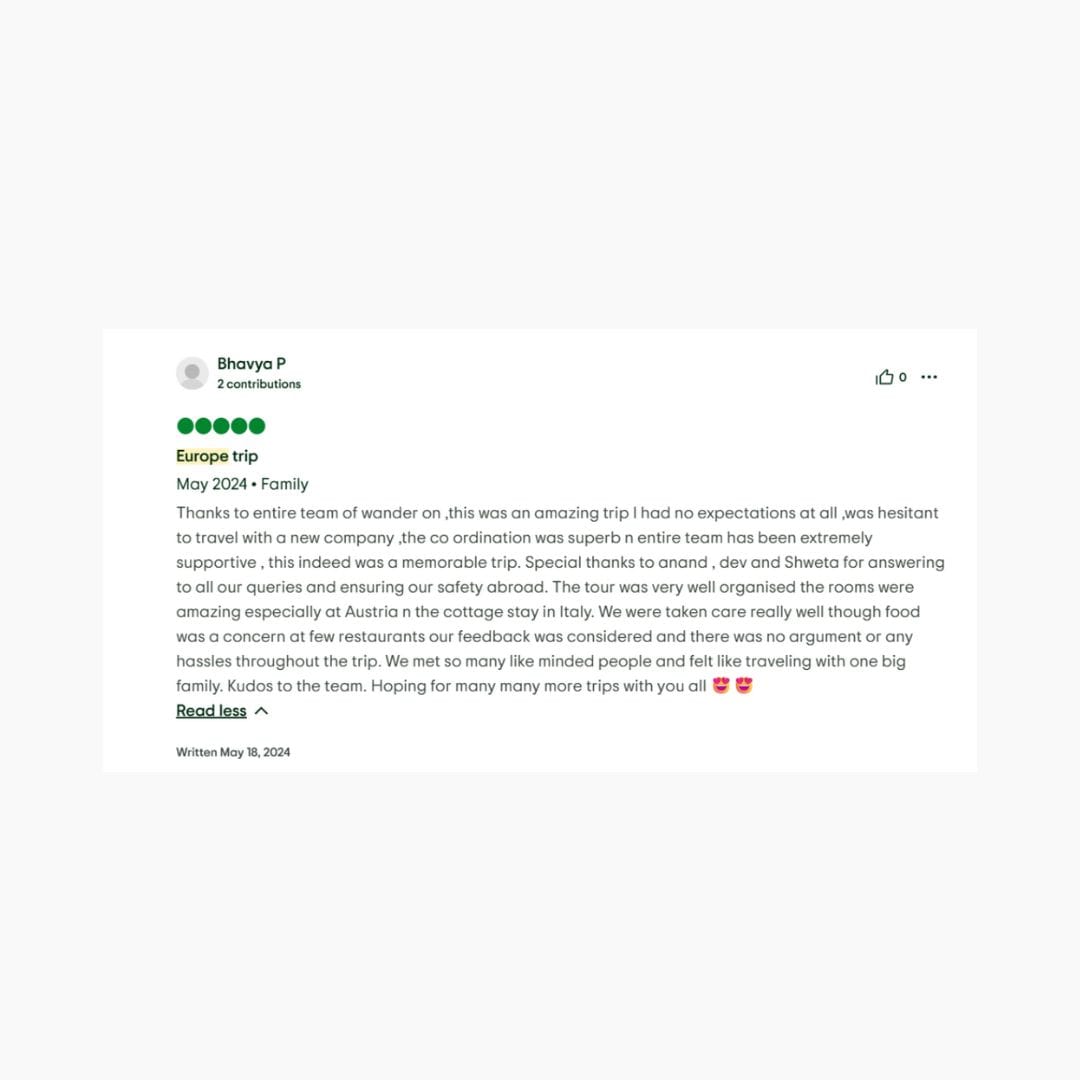 WanderOn Europe Reviews | Real Traveller Feedback and Stories